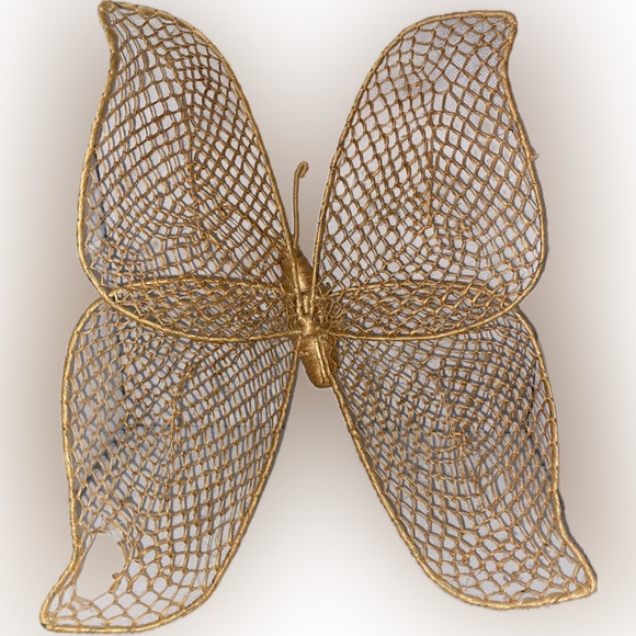 Source Unknown | Wall Decor | Vintage Butterfly Wicker Decor Natural ...